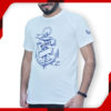 Wings White T-Shirt for Men - Round Neck Print T-Shirts Online