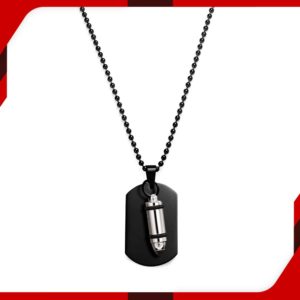 Bullet Army Tag Locket Men | Best Stylish Gold, Sliver Lockets for Men